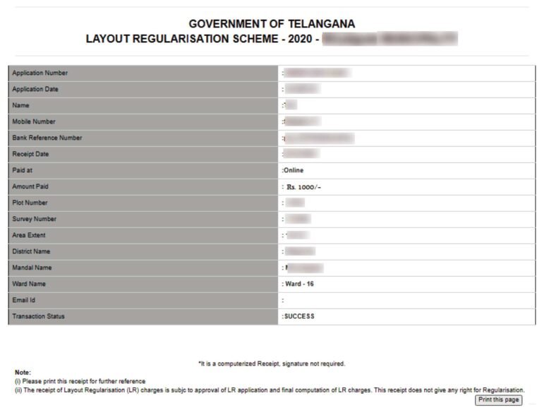 How to apply LRS online telangana 2020