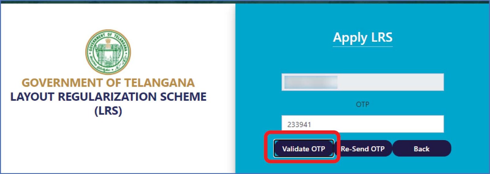 How to apply LRS online telangana 2020